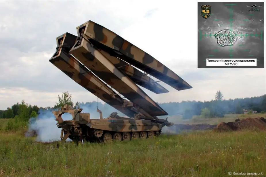 Ukrainian Forces destroy most advanced Russian MTU-90 armored bridge ...