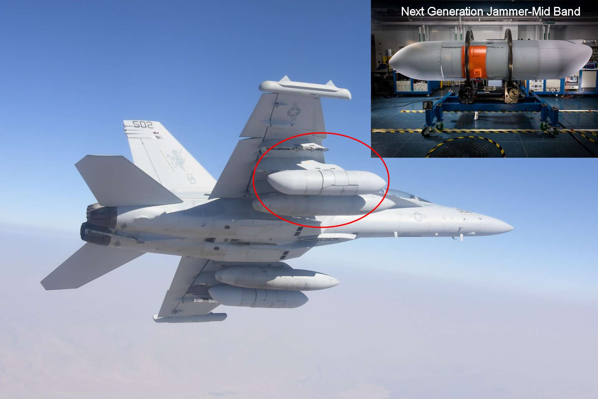 Focus: How Raytheon's Nex-Gen Jammer-Mid Band Pods Mounted on US Navy ...
