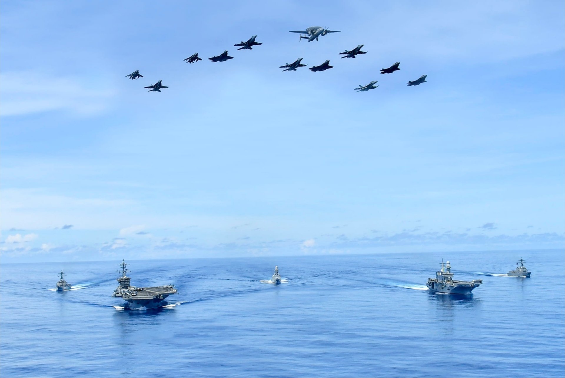 Italian and US Navies conduct Joint Carrier operations in Indo-Pacific