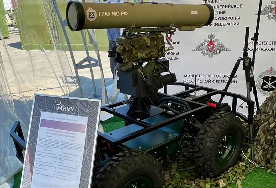 Russia Unveils Anti-Tank Robot Armed with Kornet Missile Amid Rising ...