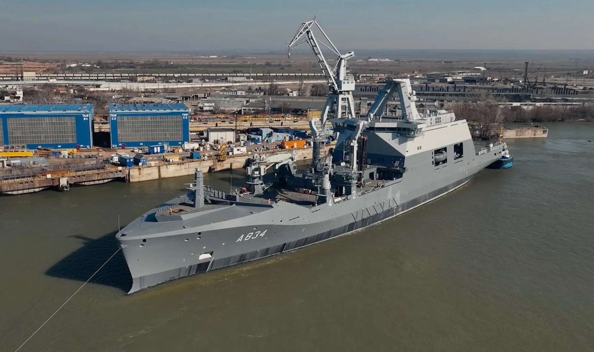 Romania’s Damen Shipyard finalizes HNLMS Den Helder Combat Support Ship ...