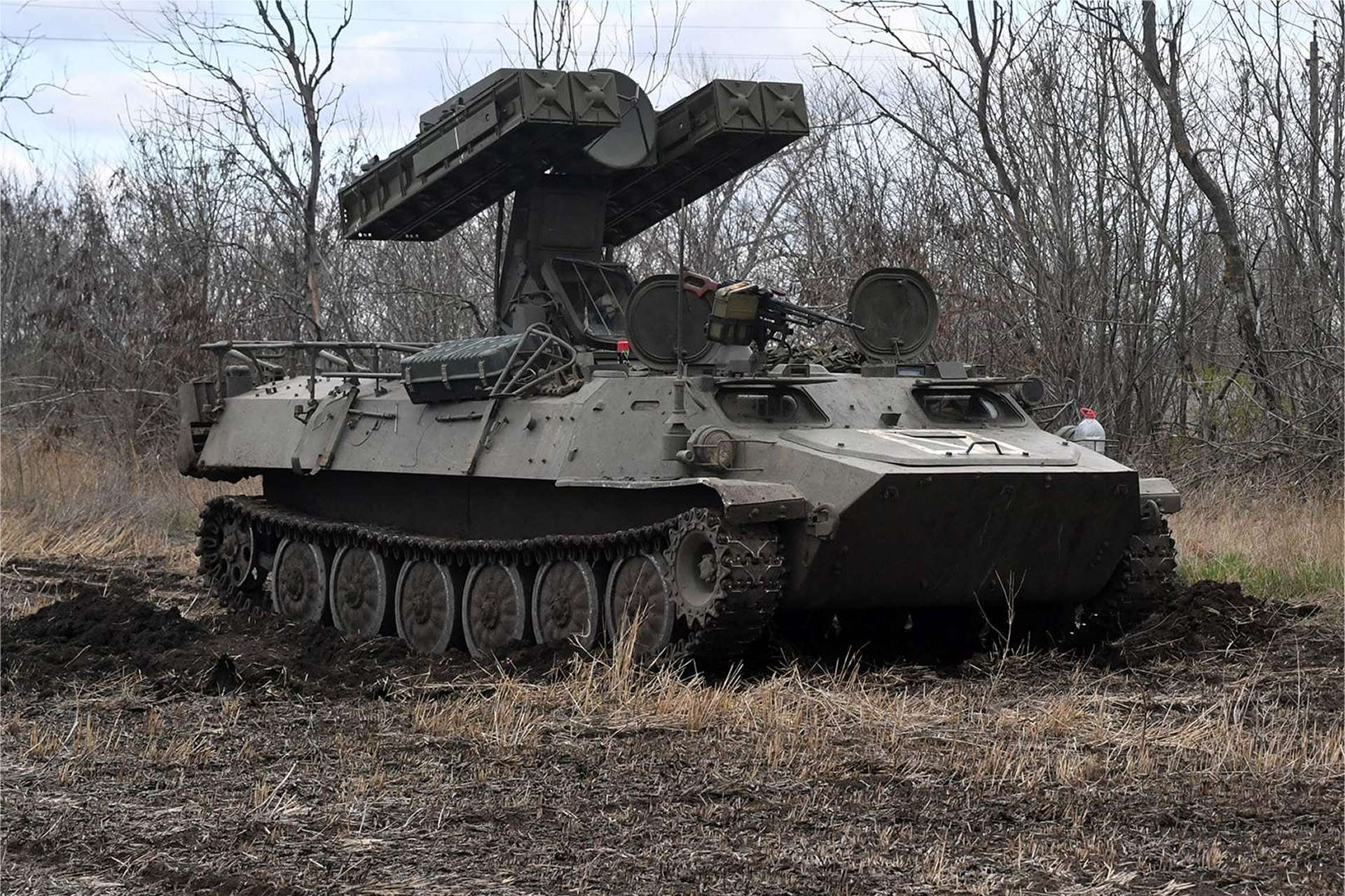 Russian Strela-10 Air Defense System Upgraded with Anti-Drone Cage for ...