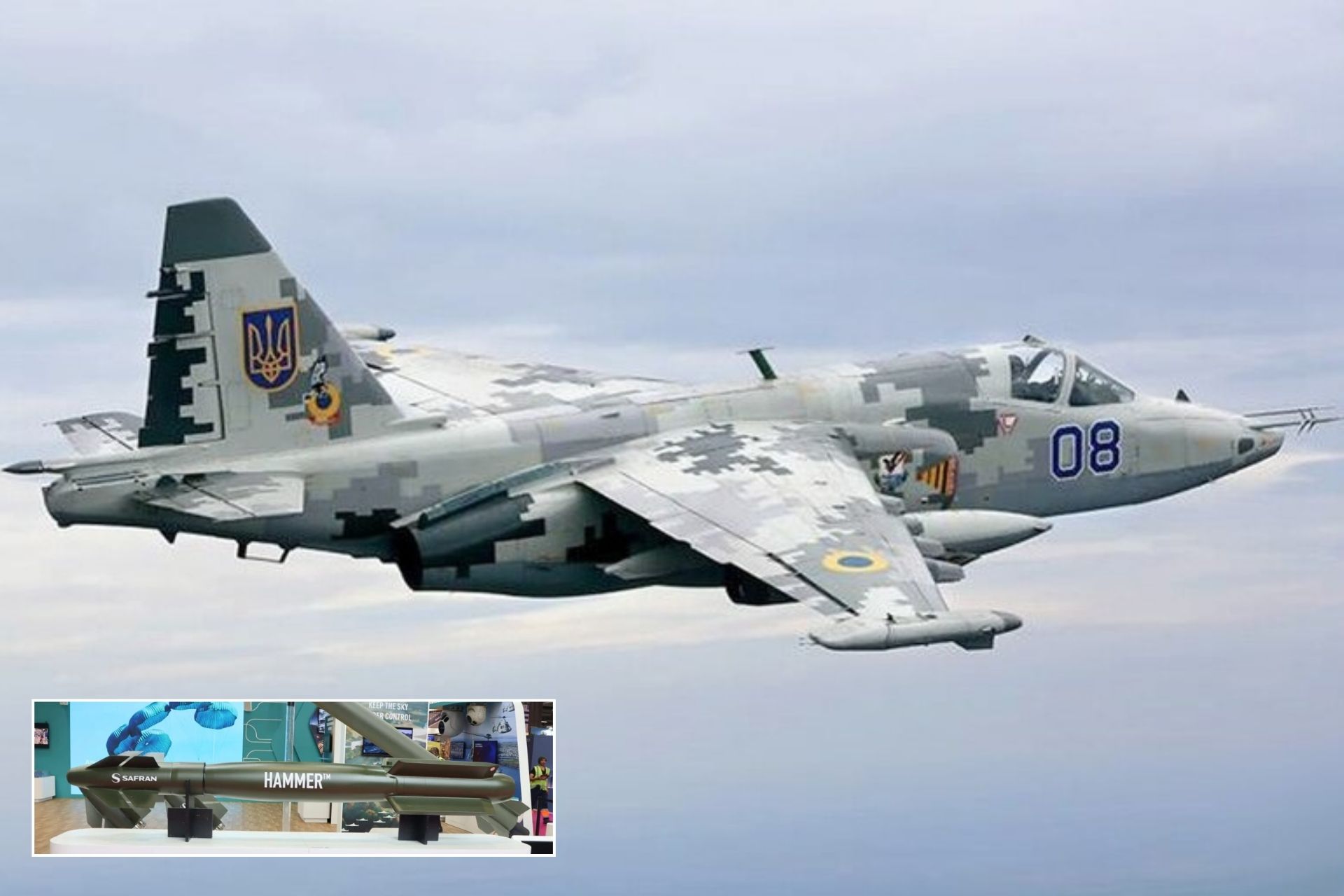 Ukrainians Equip Su-25 Fighter Jets with AASM Bombs for Enhanced ...