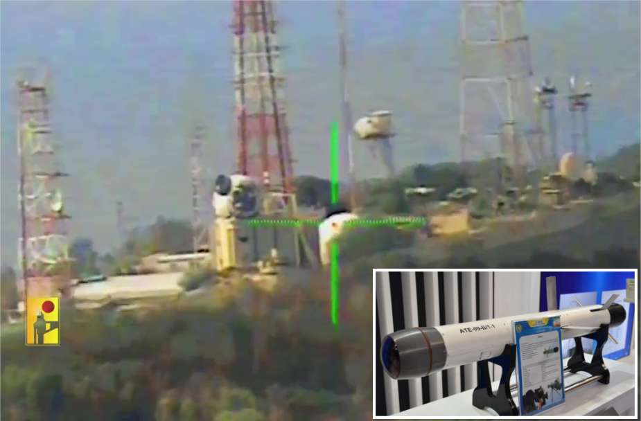 Hezbollah uses Iranian Almas 1 missiles against Israeli military sites