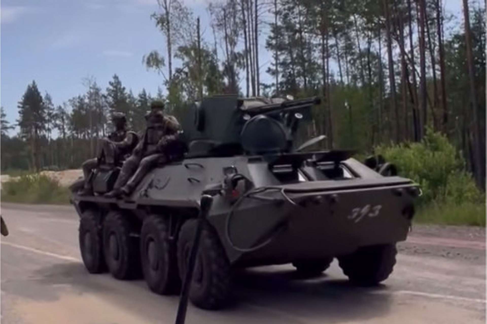 Russian Volunteers on Ukrainian Side Equipped with BTR-70 Featuring ...