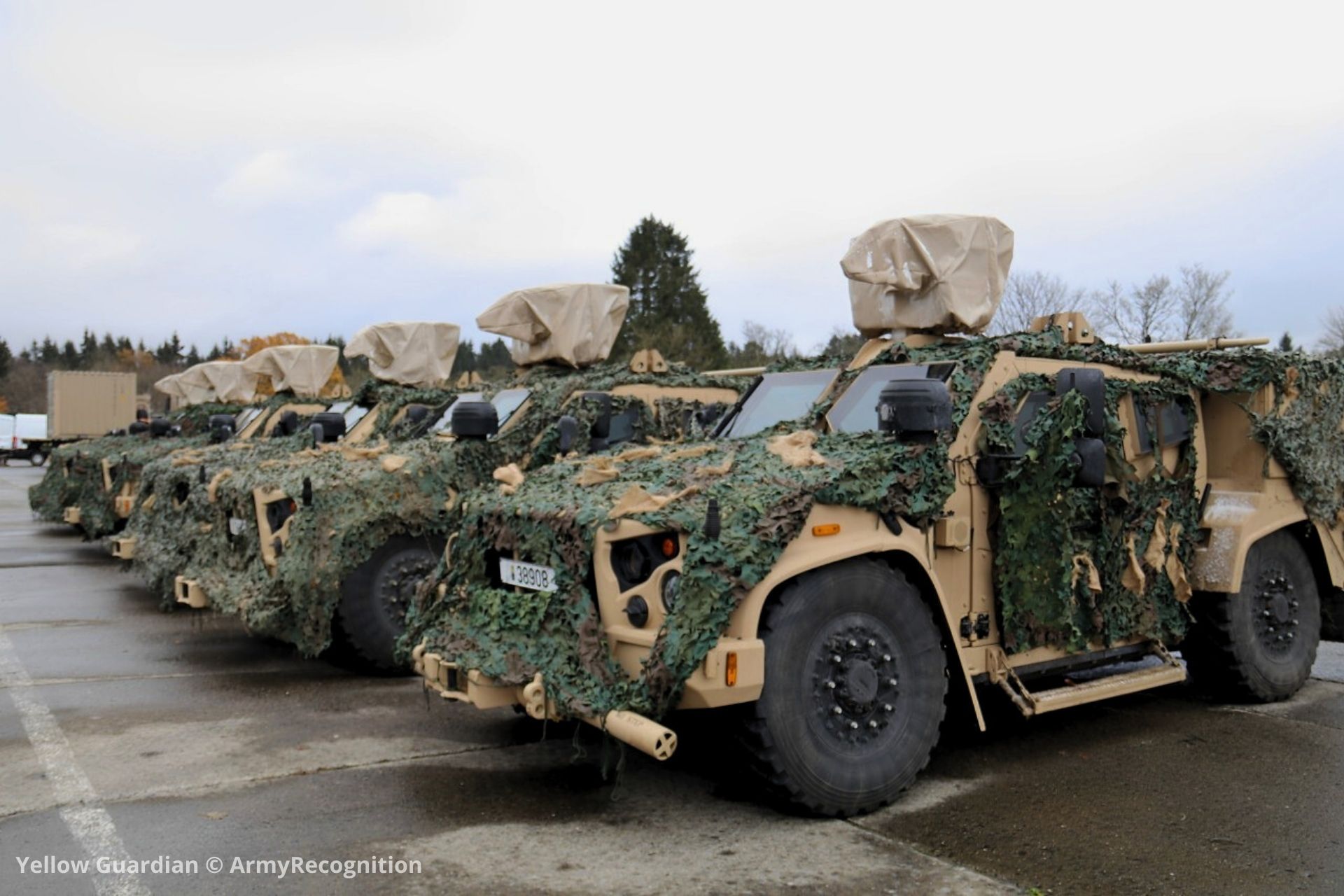 Belgian Army Leads Yellow Guardian with 600 Troops and 180 Vehicles ...