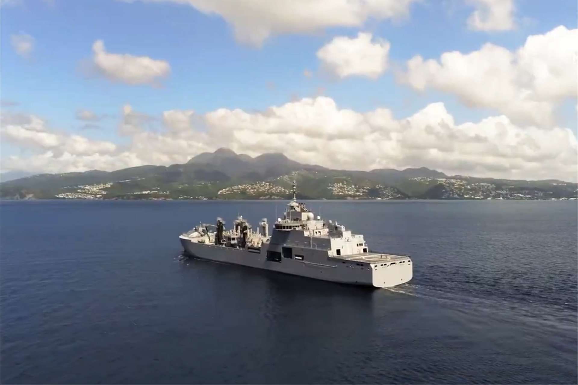 French Navy's Jacques Chevallier Replenishment Ship Officially Enters ...