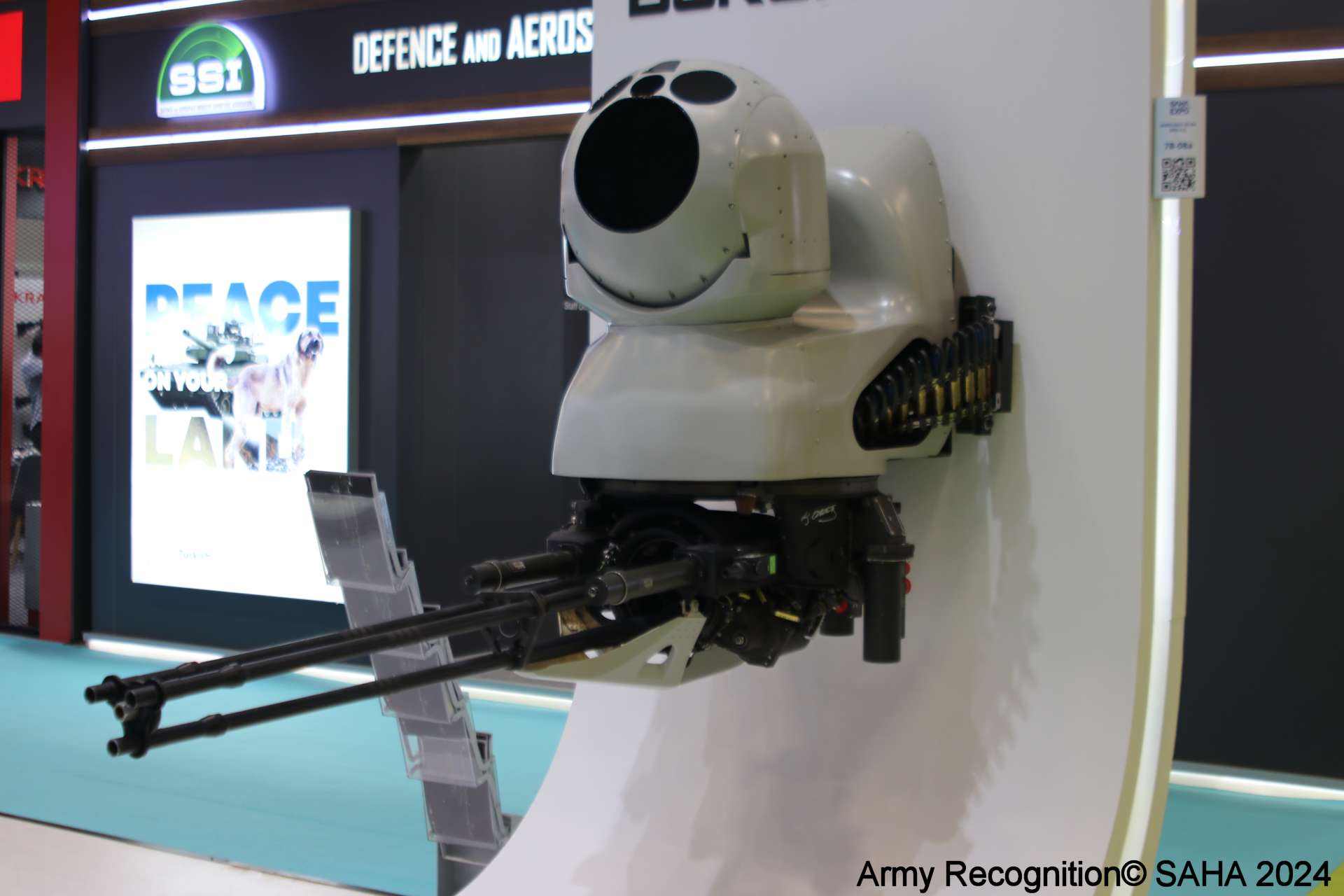 Sarsilmaz Showcases its 20 mm Automated Turret ATAK During SAHA 2024 in ...