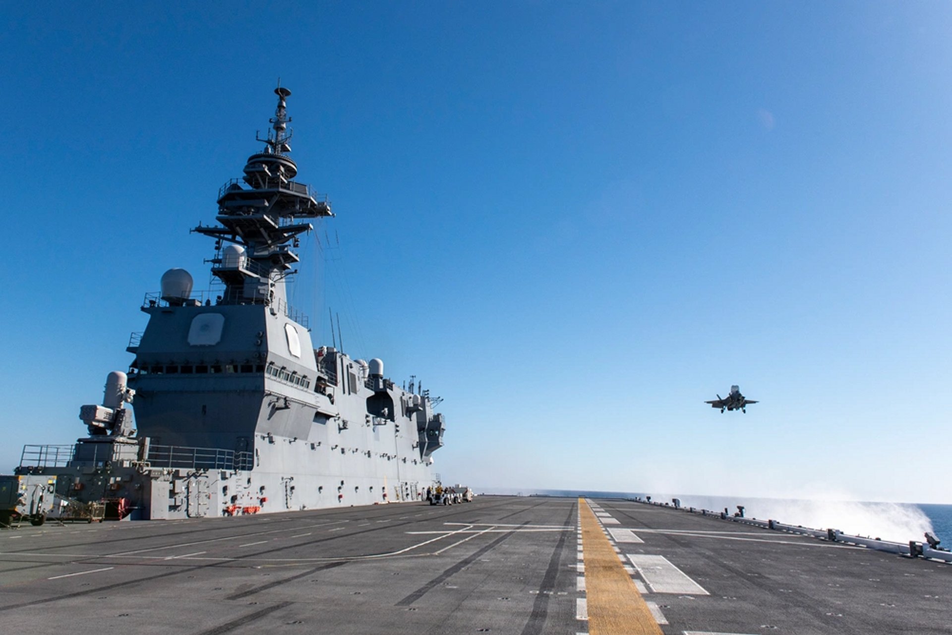 F-35B Begins Historic Sea Trials on Japan's JS Kaga in Pacific