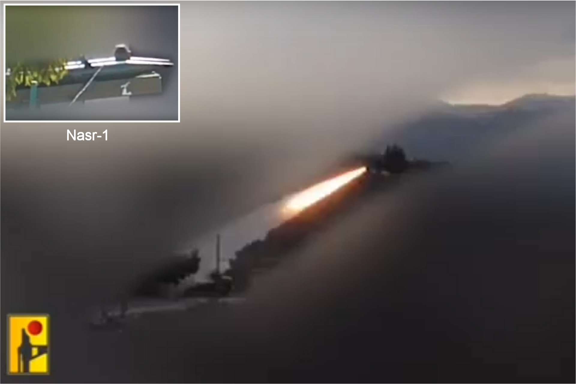 Iran launches Nasr-1 missile at Israeli bases Amid Rising Tensions