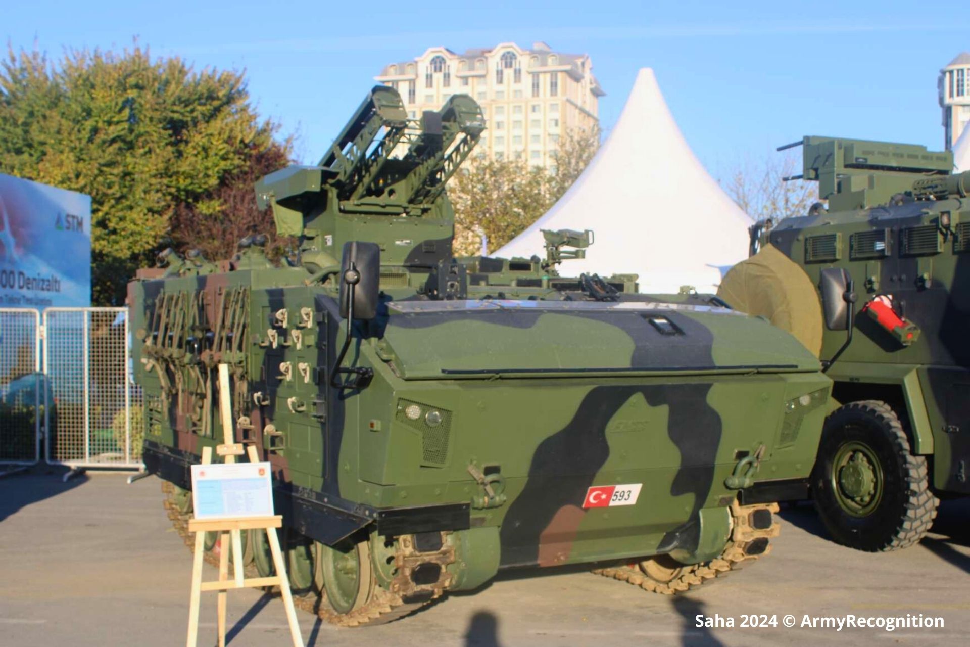 OMTAS Anti-Tank Weapon Mounted on Kaplan 10 Armored Vehicle of Turkish ...
