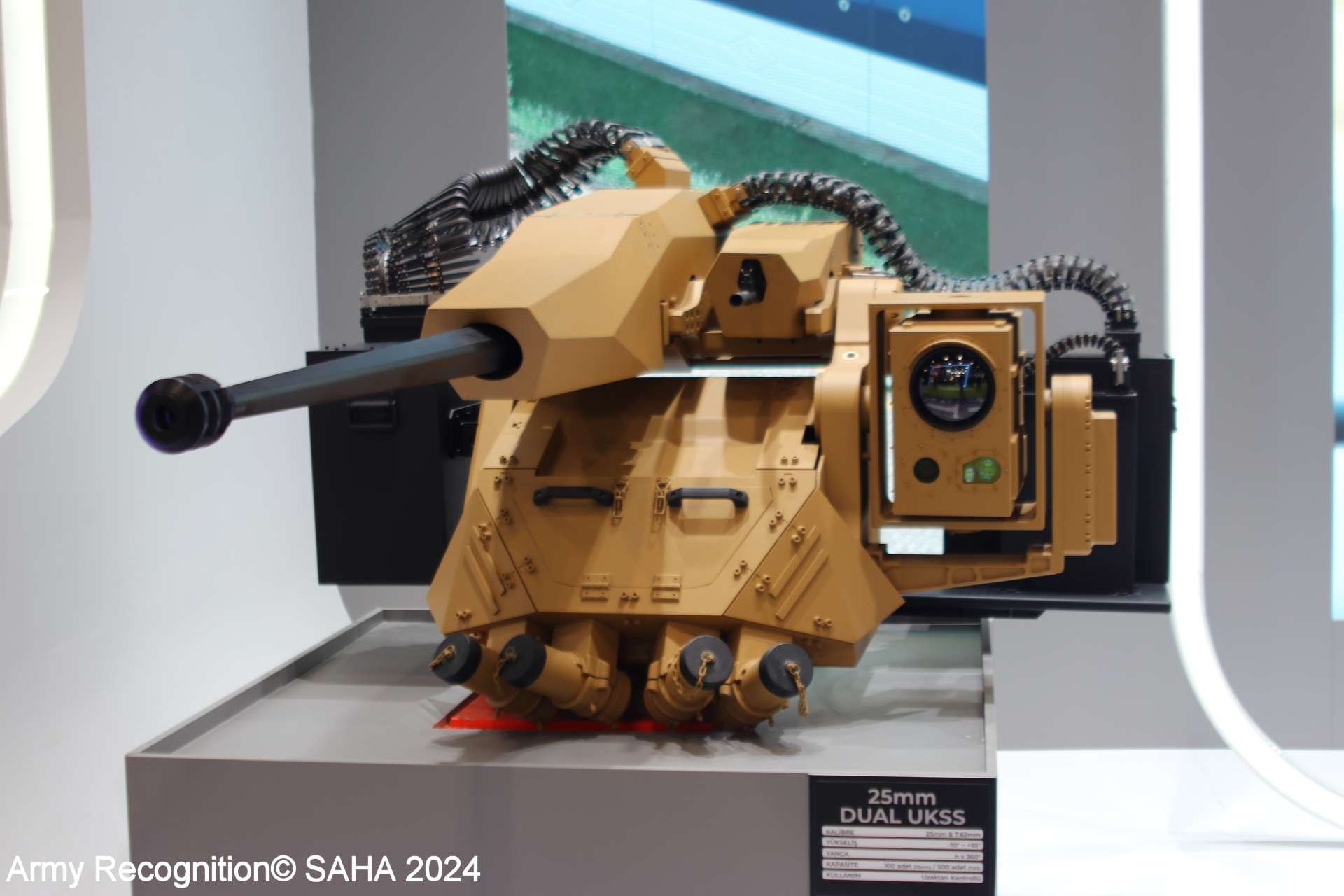 SAHA EXPO 2024: Dual UKSS 25mm Weapon System by SARSILMAZ