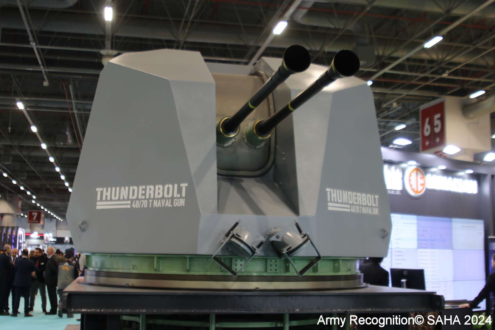 40mm THUNDERBOLT Naval Gun Revealed by SAVER Savunma at SAHA EXPO 2024