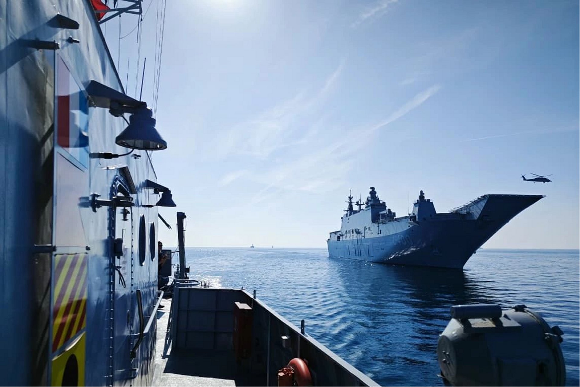 Turkish Navy LHD TCG Anadolu takes part in NATO exercise with Italy and ...