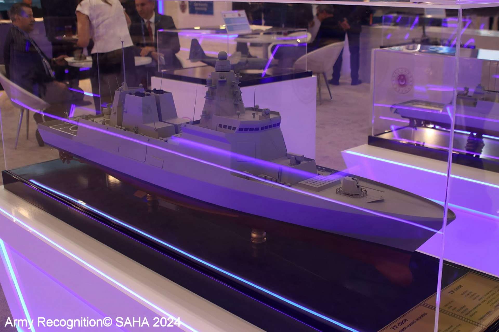 Turkiye new TF-2000 destroyer with Air Defense capability at SAHA EXPO 2024