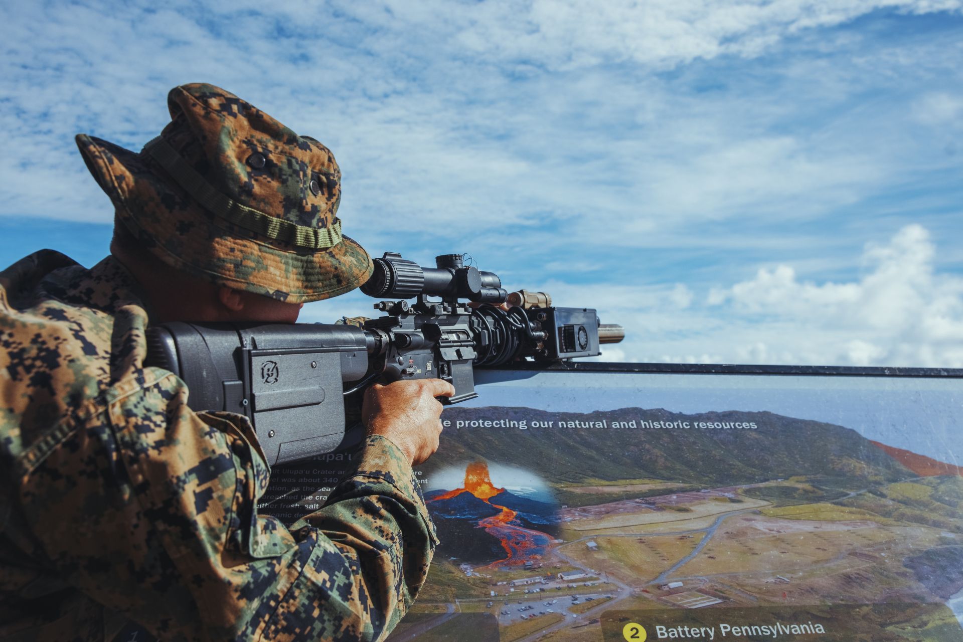 US Marines Integrate Moving Stock Aiming System to Enhance Rifle Accuracy Against Drones