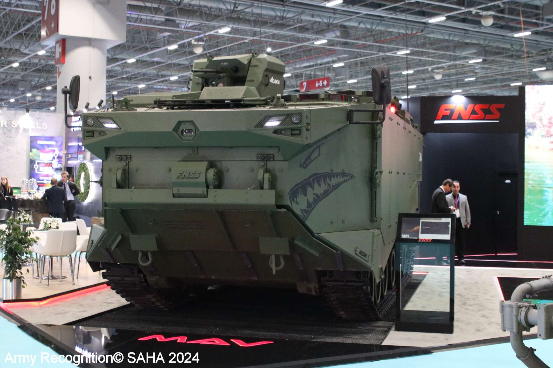 ZAHA Is A Next-Generation Amphibious Vehicle Unveiled at SAHA 2024 by FNSS