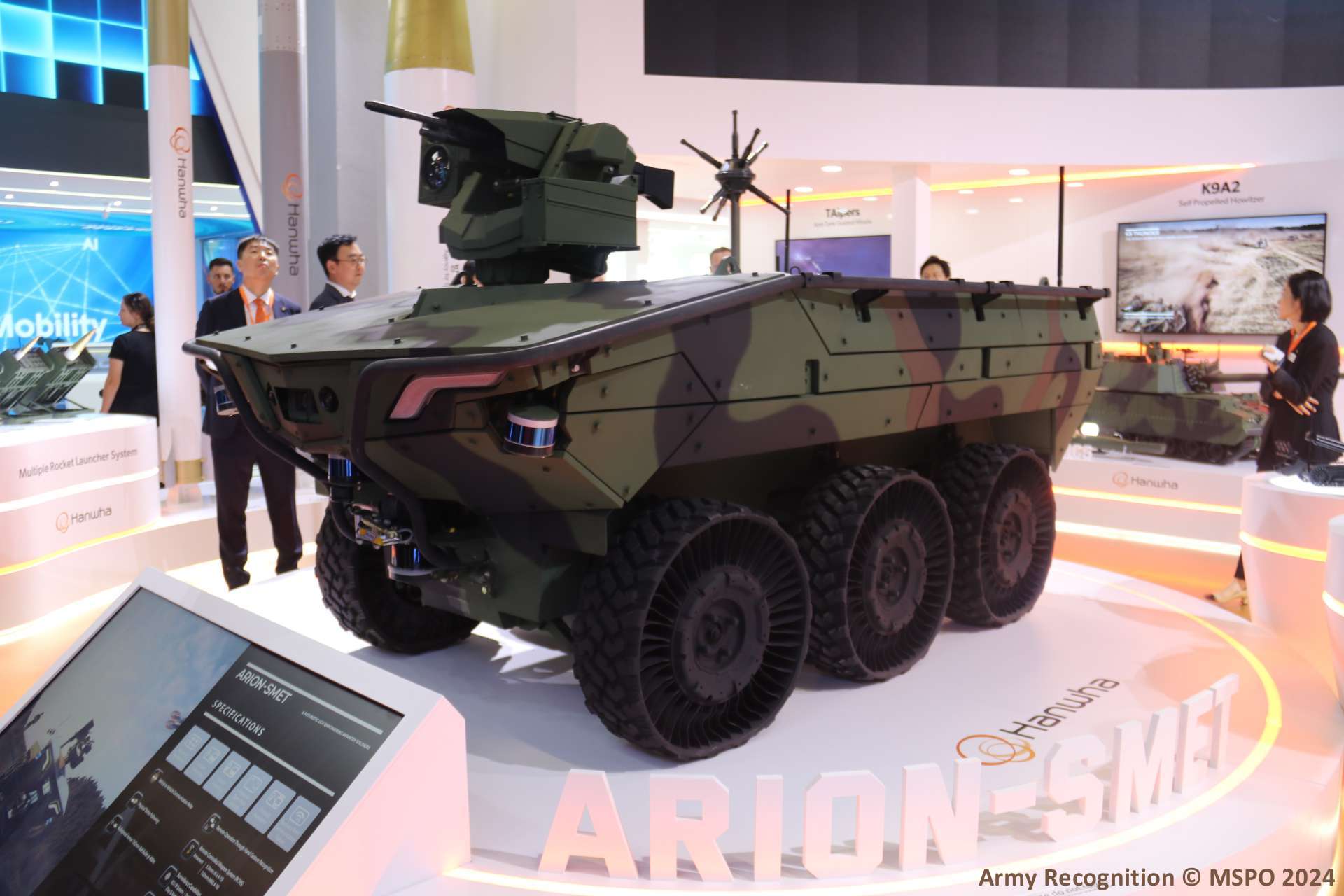 MSPO 2024: Hanwha's Arion-SMET 6x6 UGV steps into the global arena ...