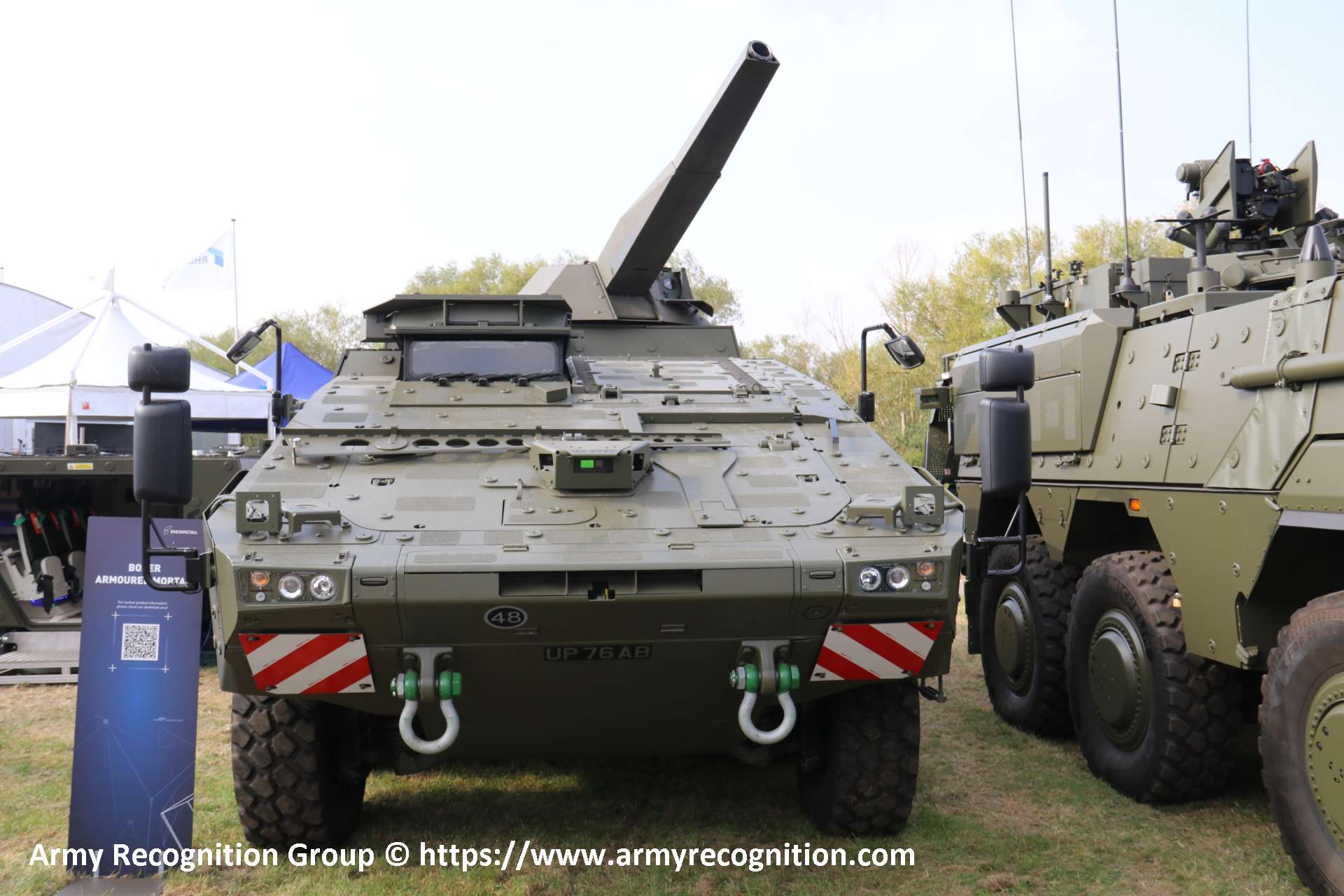 New Boxer 8x8 Mortar Carrier Fitted with NEMO 120mm Mortar System ...