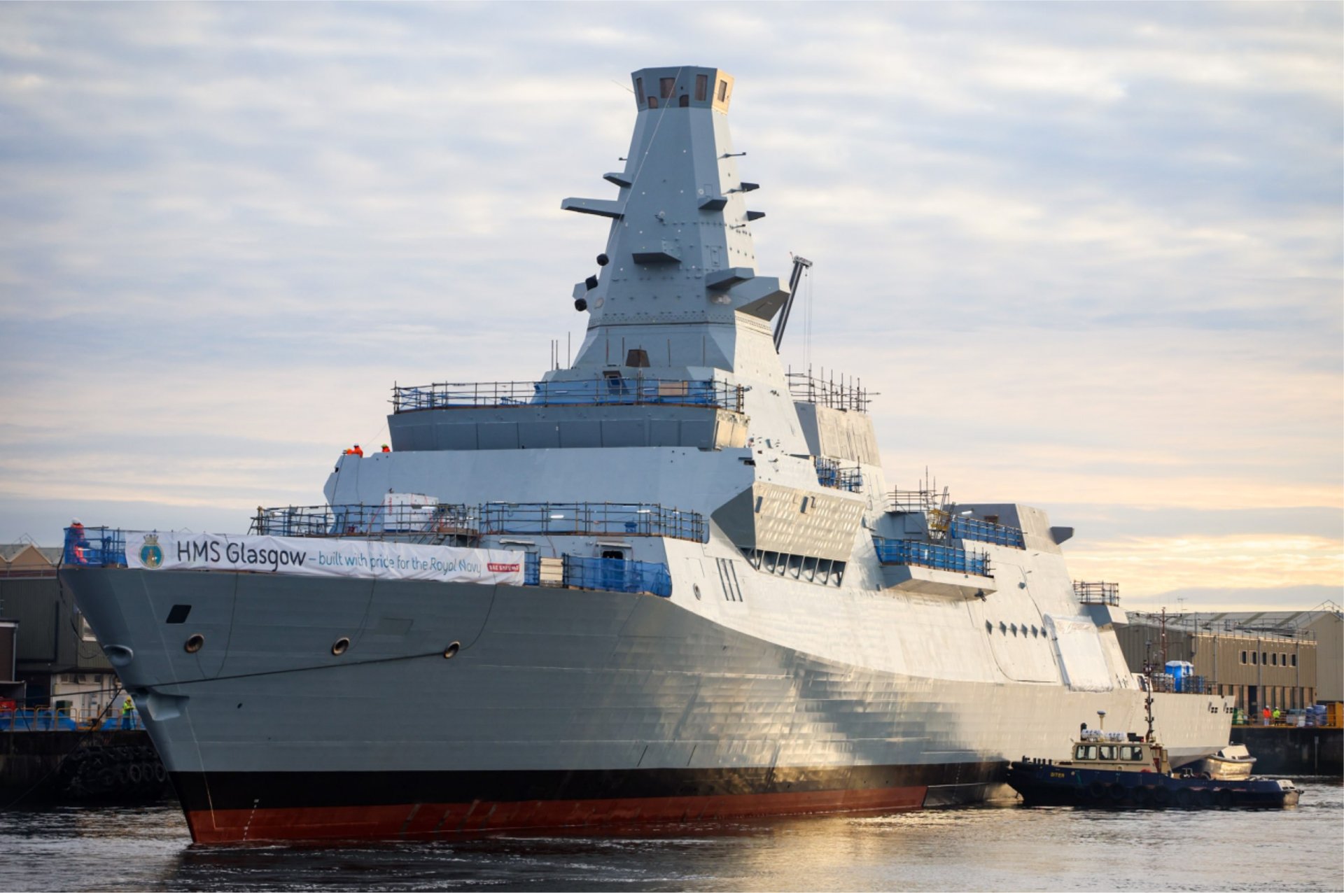 UK installs first Mk 45 Mod 4A Naval Gun on HMS Glasgow boosting ...