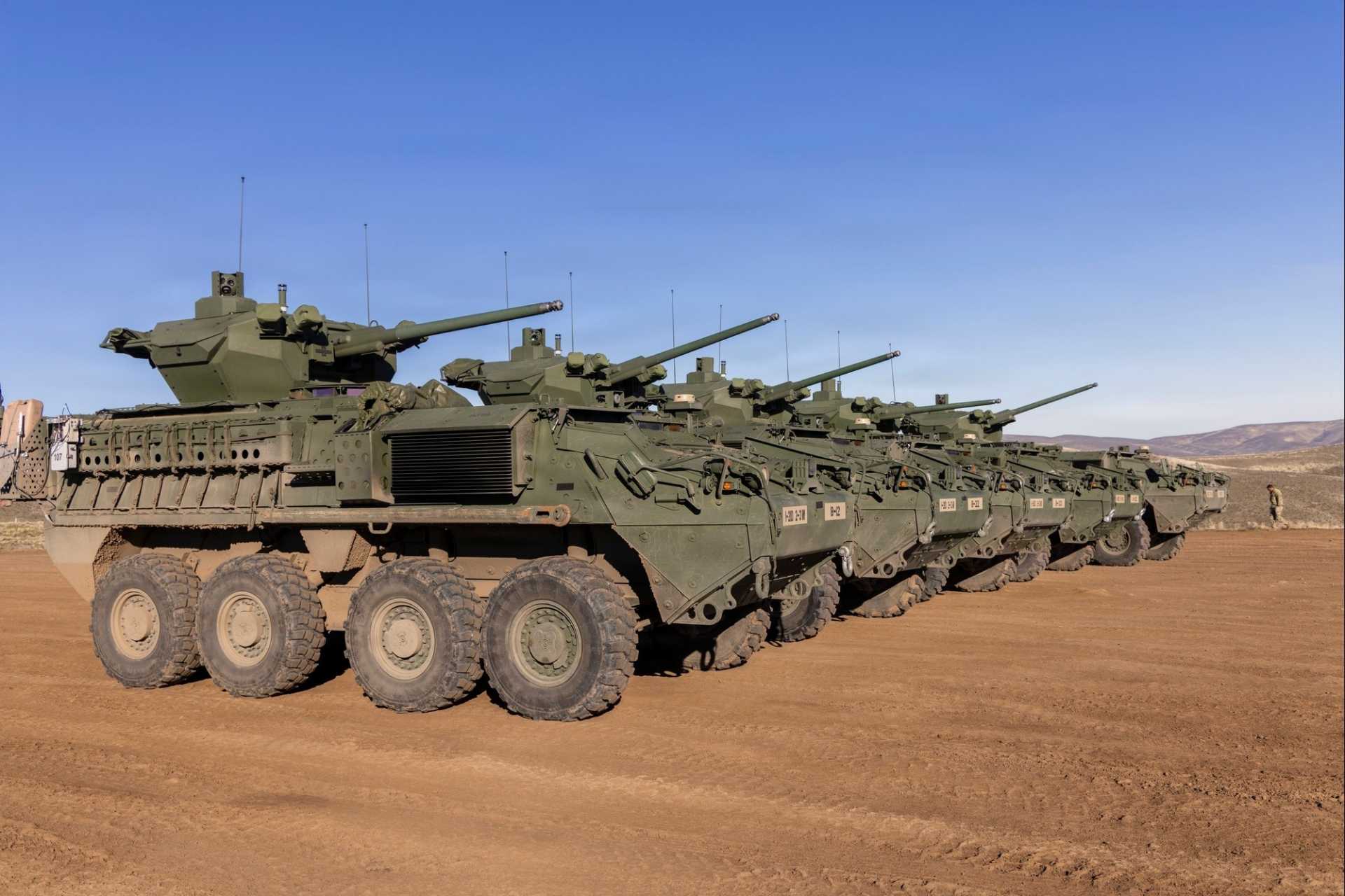 U.S. Army tests new Stryker armored vehicle 30mm cannon variant in day ...