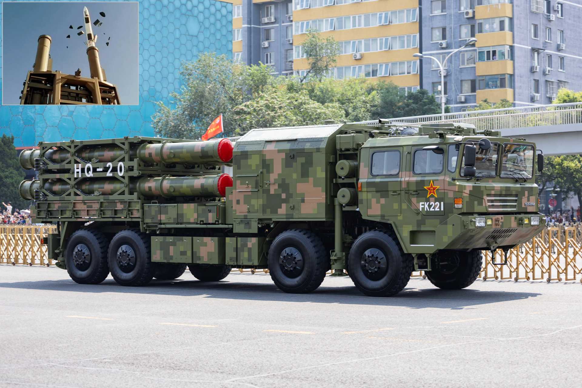 China conducts first public live fire test of HQ-20 air defense missile ...