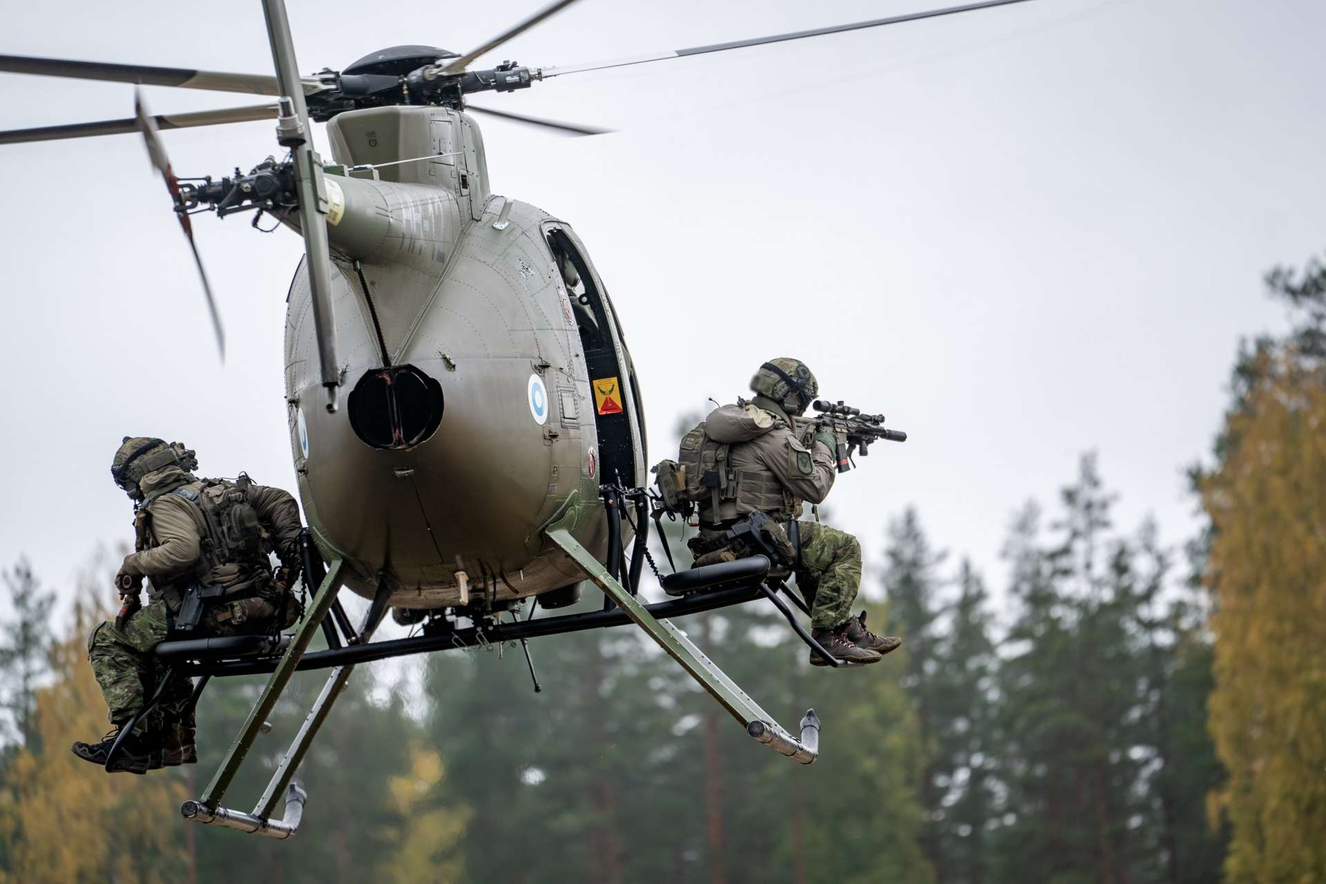 Finland’s Border Special Forces Run Deep Forest Helicopter Drills Near ...