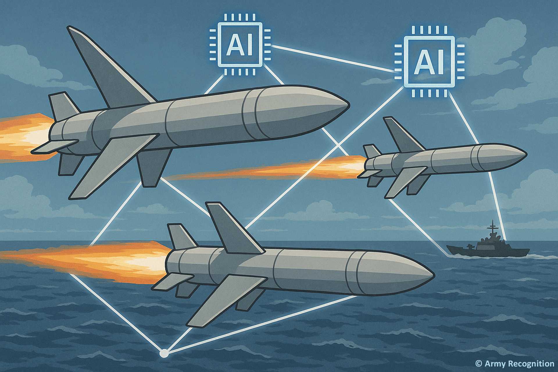 Japan studies AI-powered anti-ship missiles that think together during ...