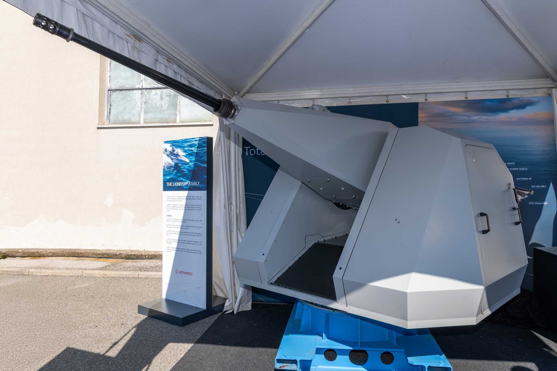 Leonardo's new Lionfish 30 naval turret brings AI tracking to Italy’s ...