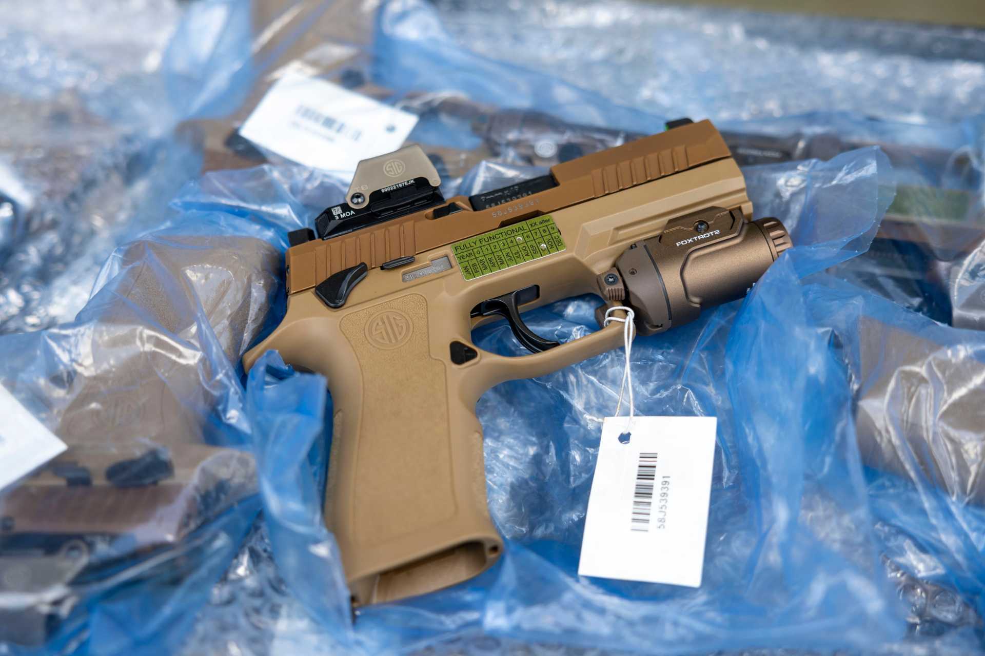 Australia receives first F9 SWS 9mm semi-automatic pistols to strengthen close-quarter lethality