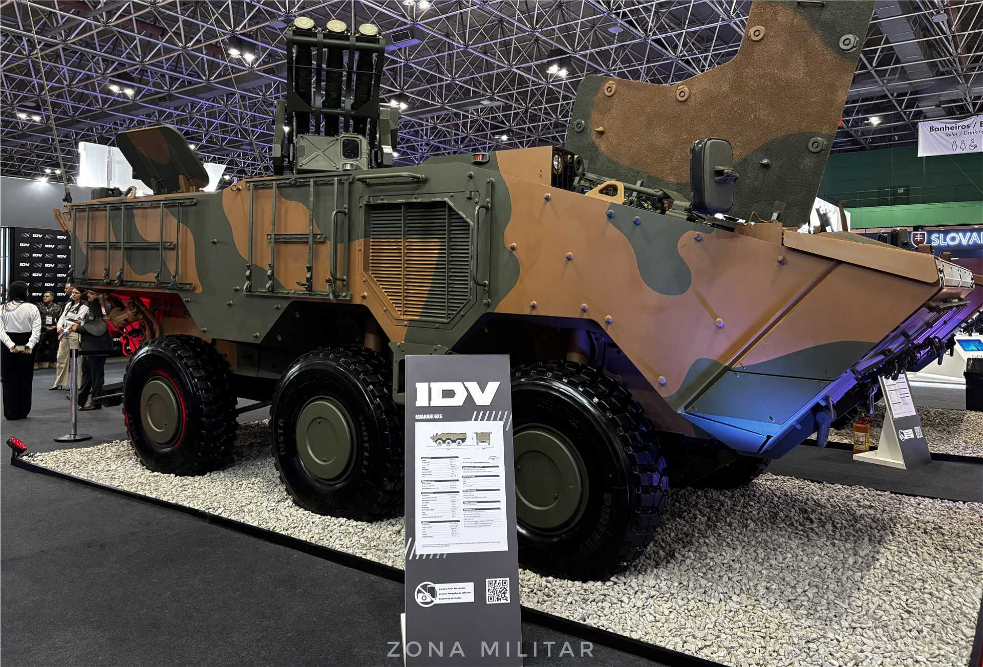 LAAD 2025: Brazil’s Guarani 6x6 Armored Vehicle Becomes Mobile Air ...