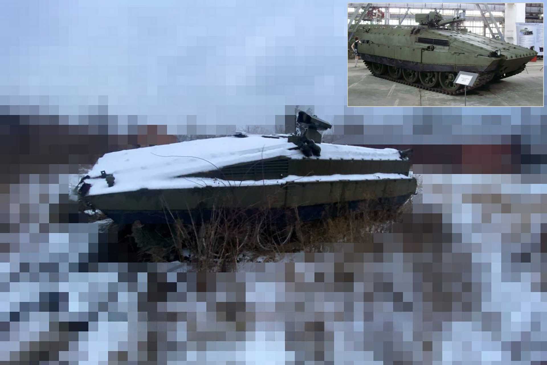 Could Ukraine have deployed its only tank-based BMP-55 heavy infantry ...
