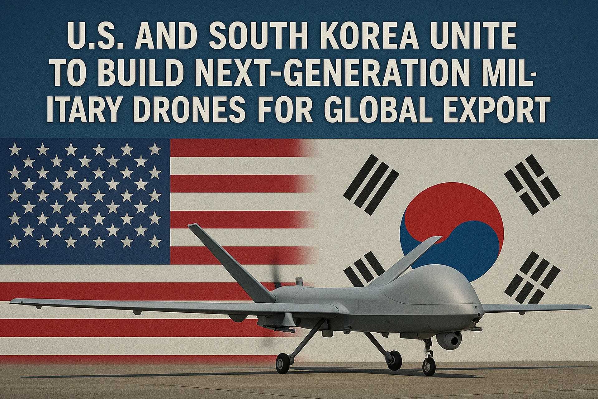 Breaking News: U.S. and South Korea Unite to Build Next-Generation Military Drones for Global Export
