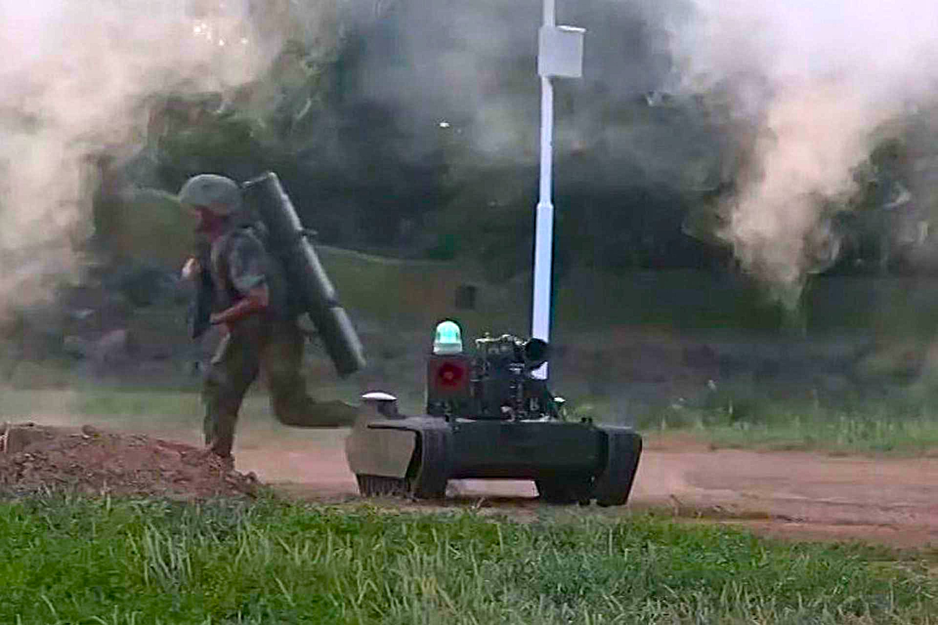 Breaking News: China tests FPV controlled ground drones with rocket ...