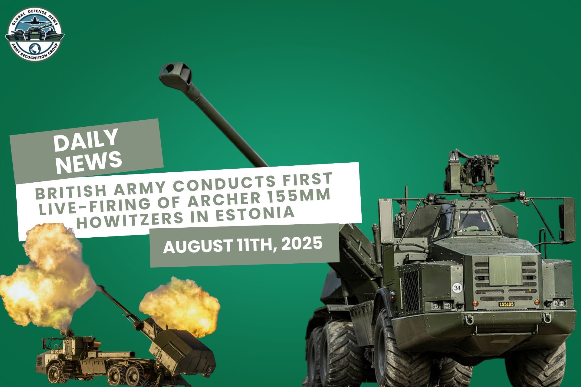British Army Carries Out First Operational Use of Archer 155 mm ...