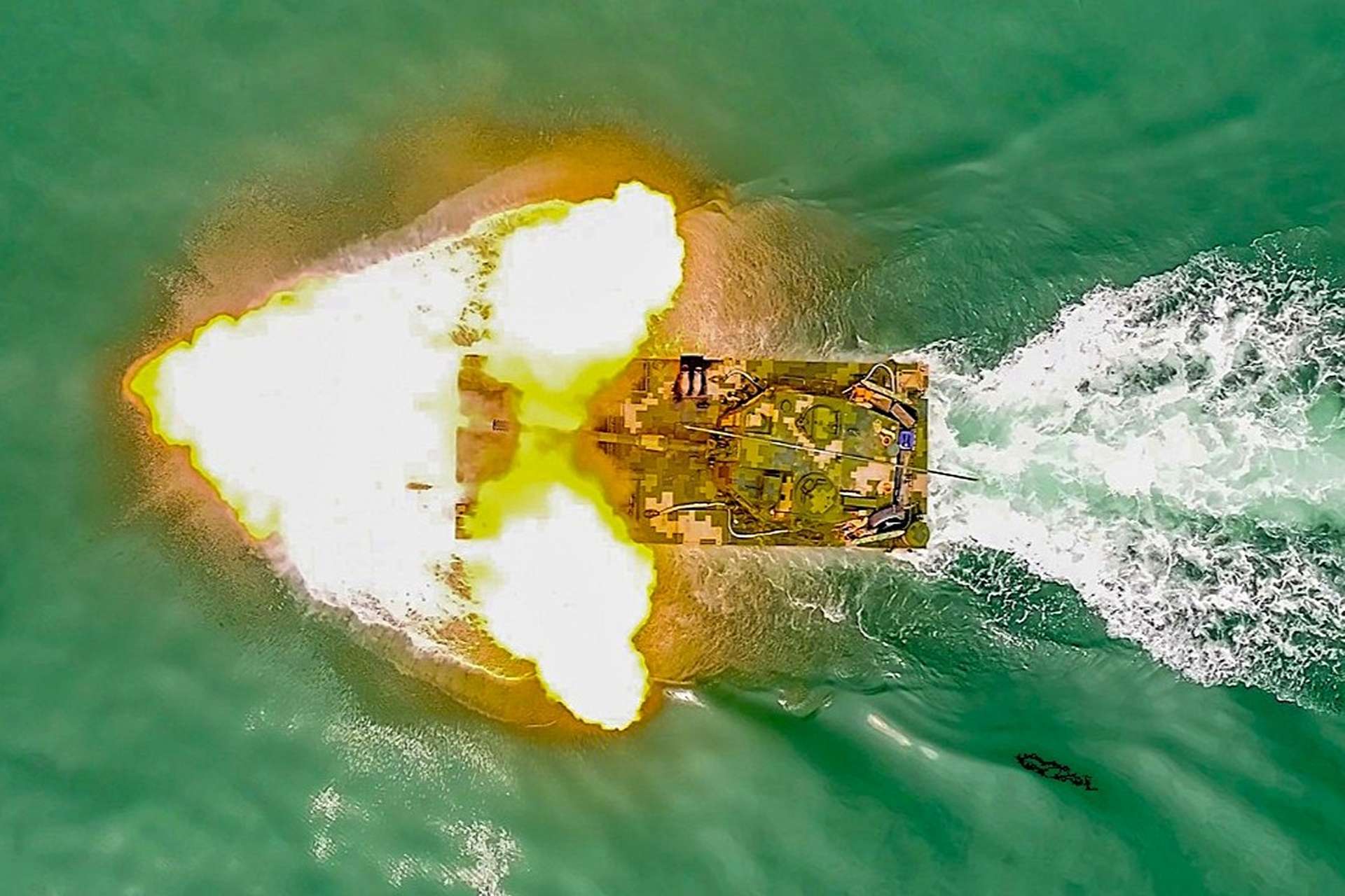 China Simulates Coastal Invasion Using ZTD-05 Amphibious Tanks In Live ...