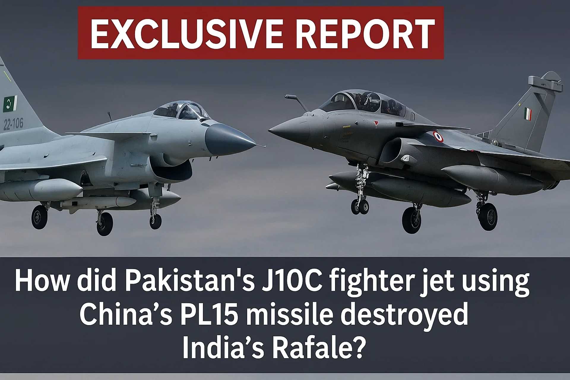 Exclusive Report: How did Pakistan’s J-10C fighter jet using China’s PL ...