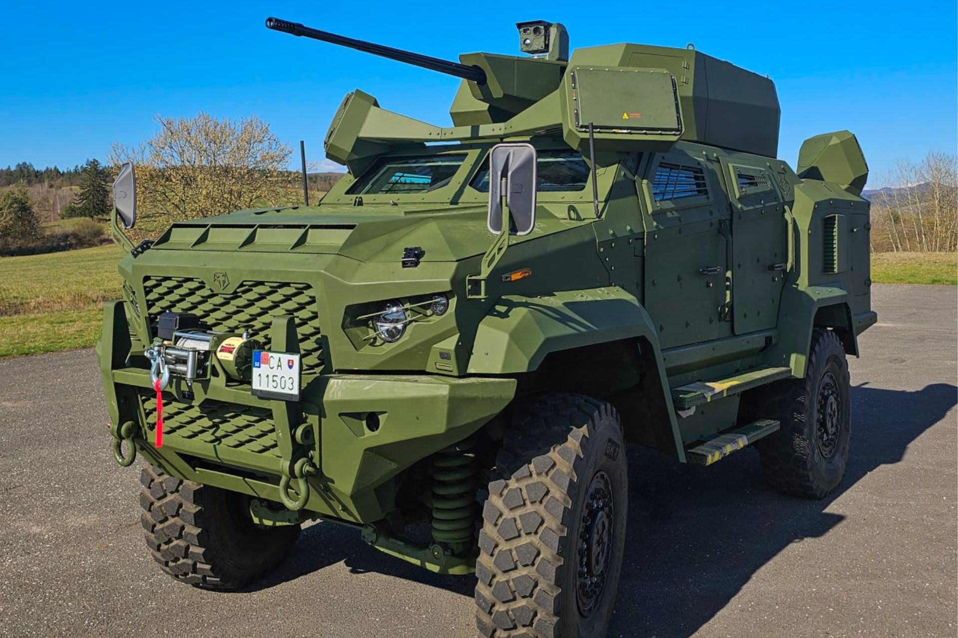 Wolf 25 AD Armored Vehicle Becomes a Mobile Tactical Antidrone Bubble ...