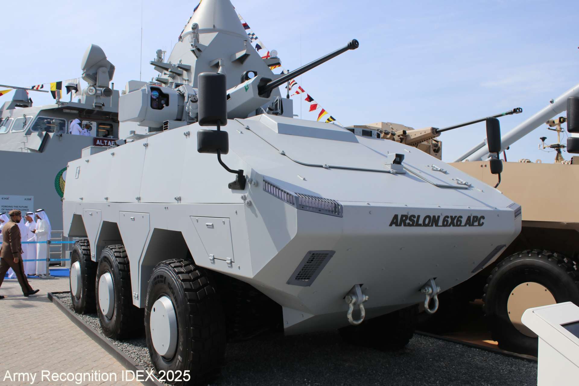 Uzbekistan Presents Arslon 6x6 Armored Personnel Carriers at IDEX-2025