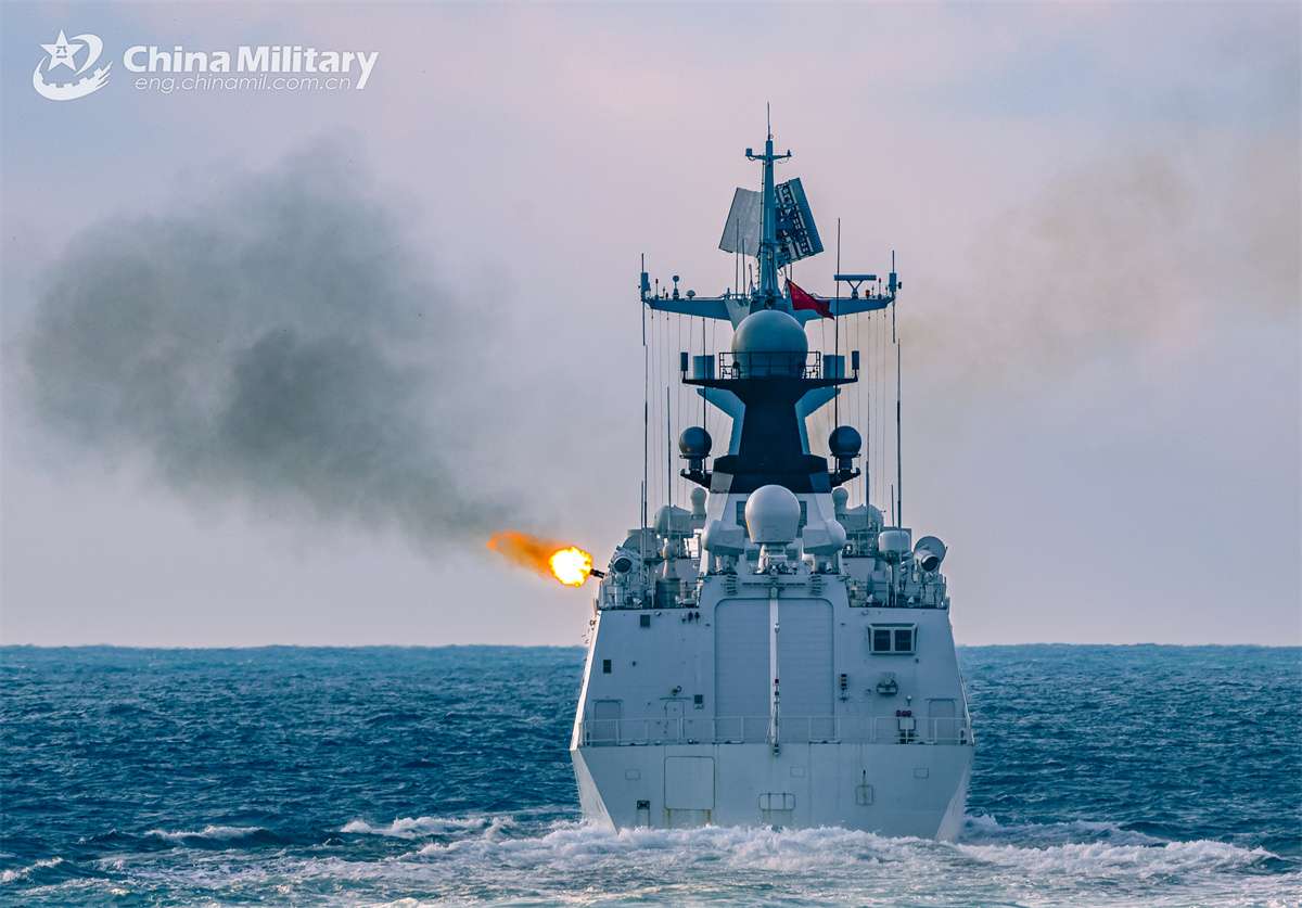 China Flexes Naval Muscle with Type 052D Destroyers in Action