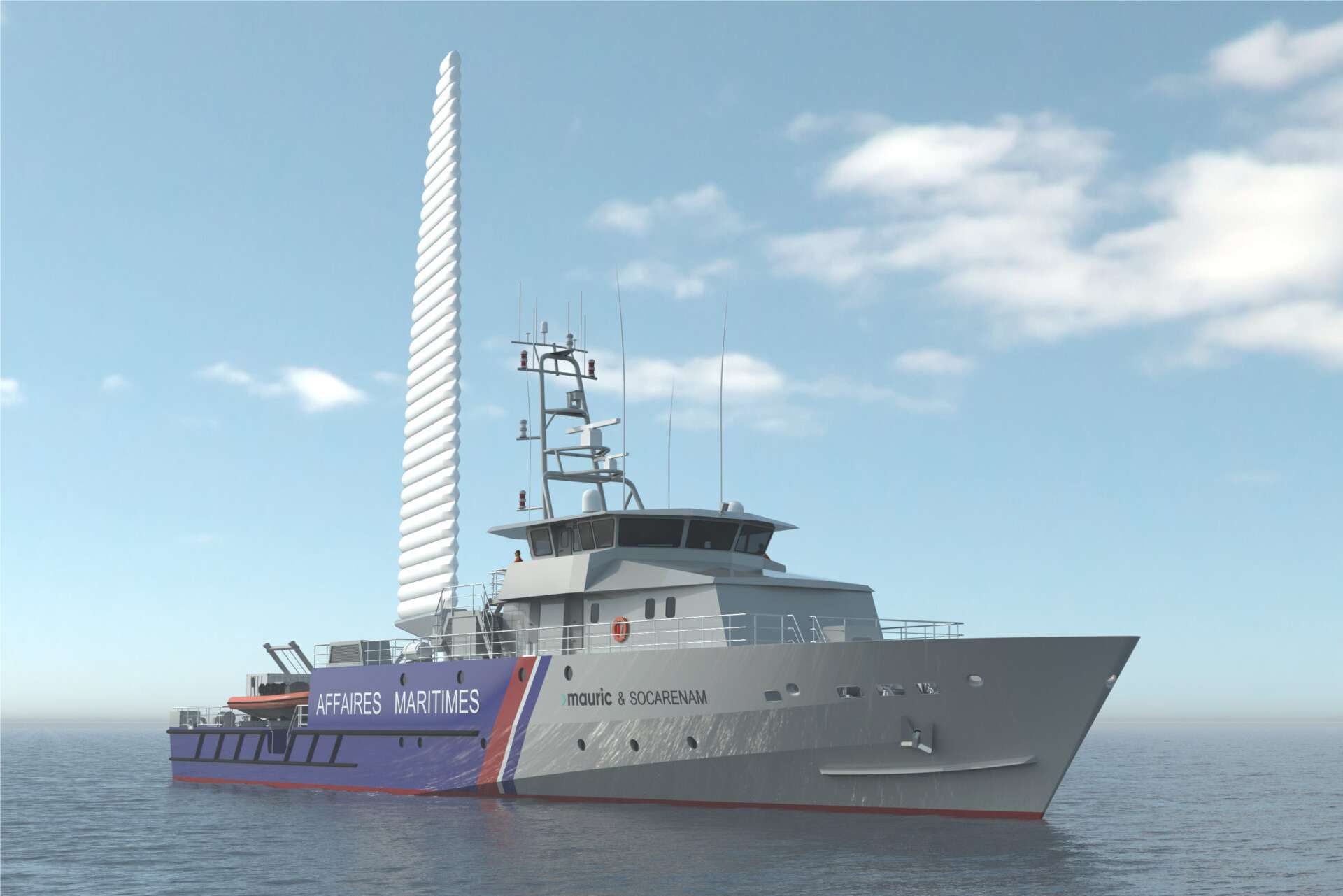 France’s New Patrol Vessel Combines Hybrid Power and Wind Assistance