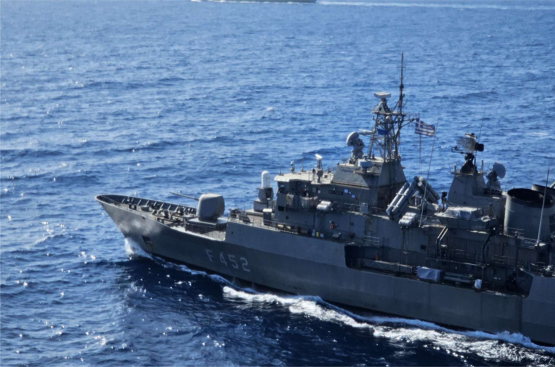 Greek frigate Hydra quietly deploys to Red Sea with upgraded anti-drone ...