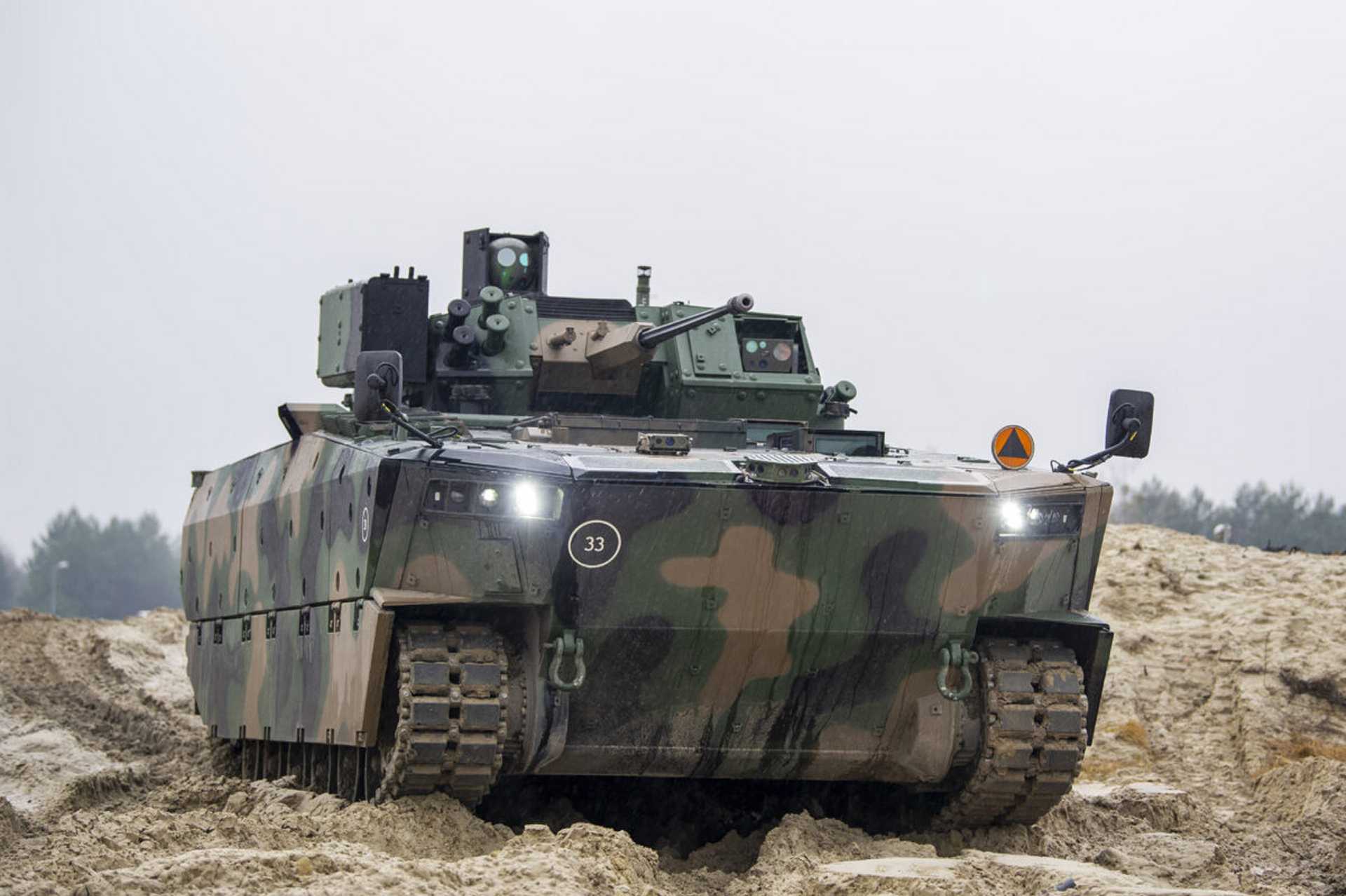 Poland could soon purchase up to 1,400 new Borsuk infantry fighting vehicles to support its new ...