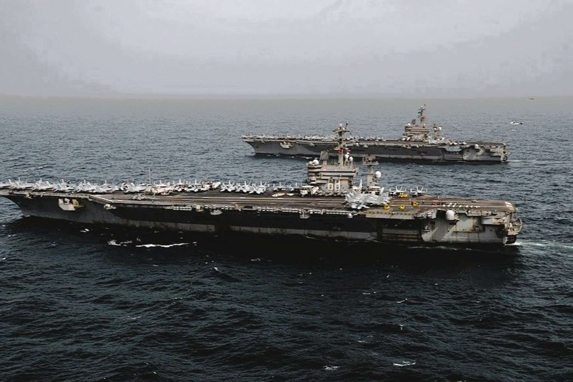 Exclusive: USS Nimitz and USS Carl Vinson Aircraft Carriers Conduct ...