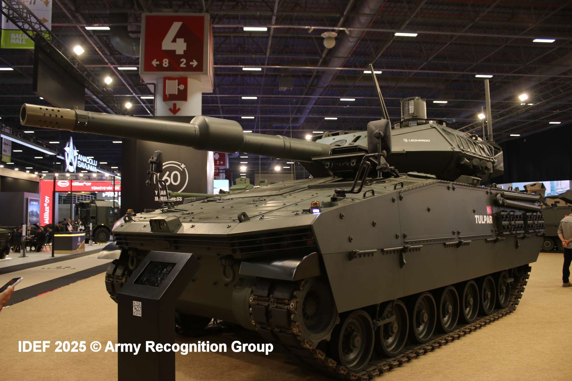 OTOKAR’s Tulpar Infantry Fighting Vehicle with Leonardo's 120mm Turret Debuts at IDEF 2025 ...
