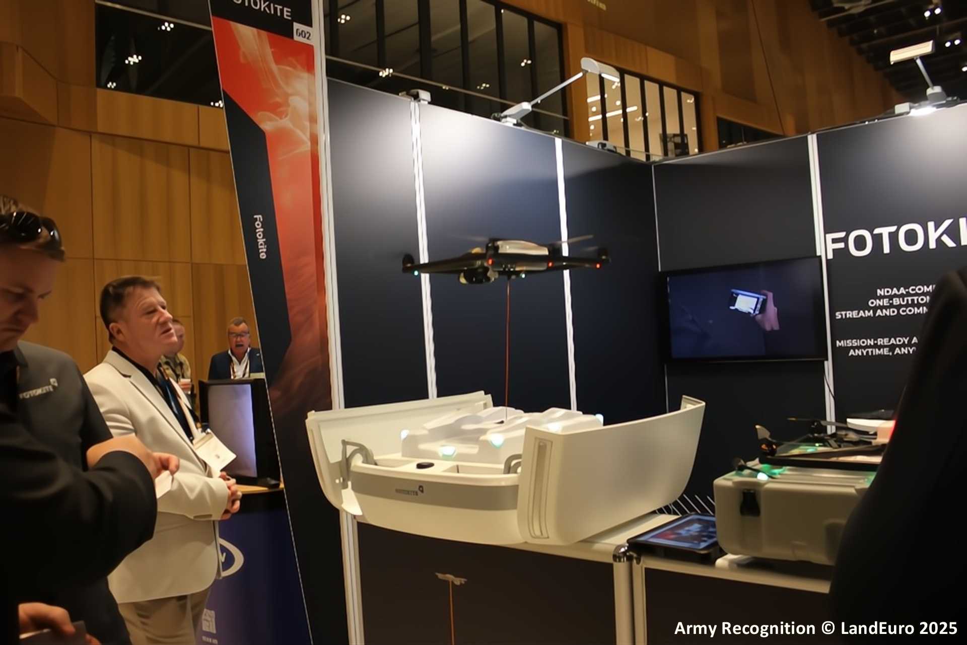 LandEuro 2025: Swiss company Fotokite mounts 45-meter tethered drone on ...