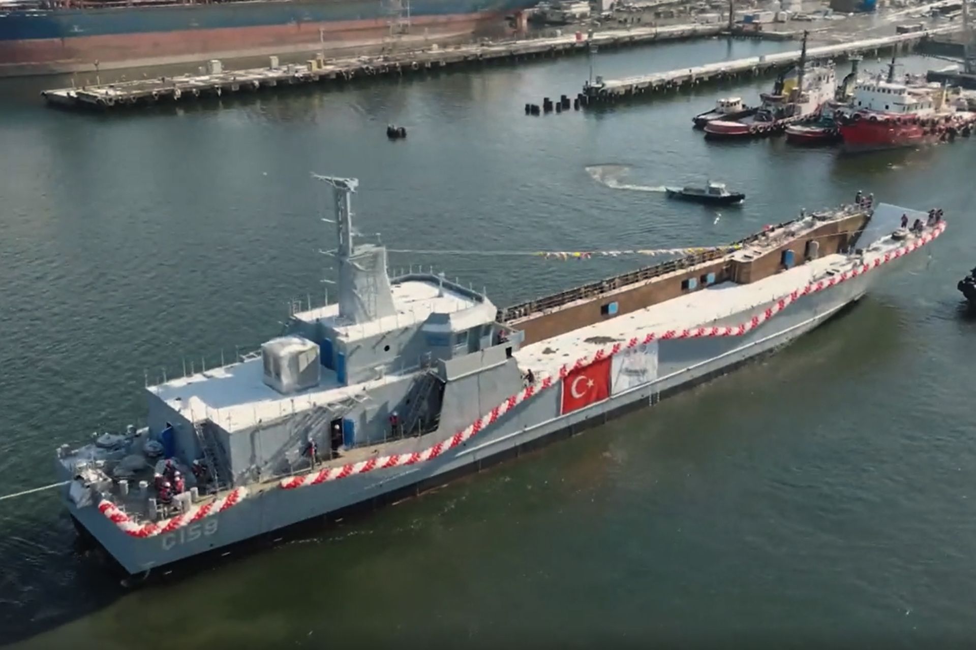 Türkiye Launches First Ç159 Fast Landing Ship to Enhance Force Projection
