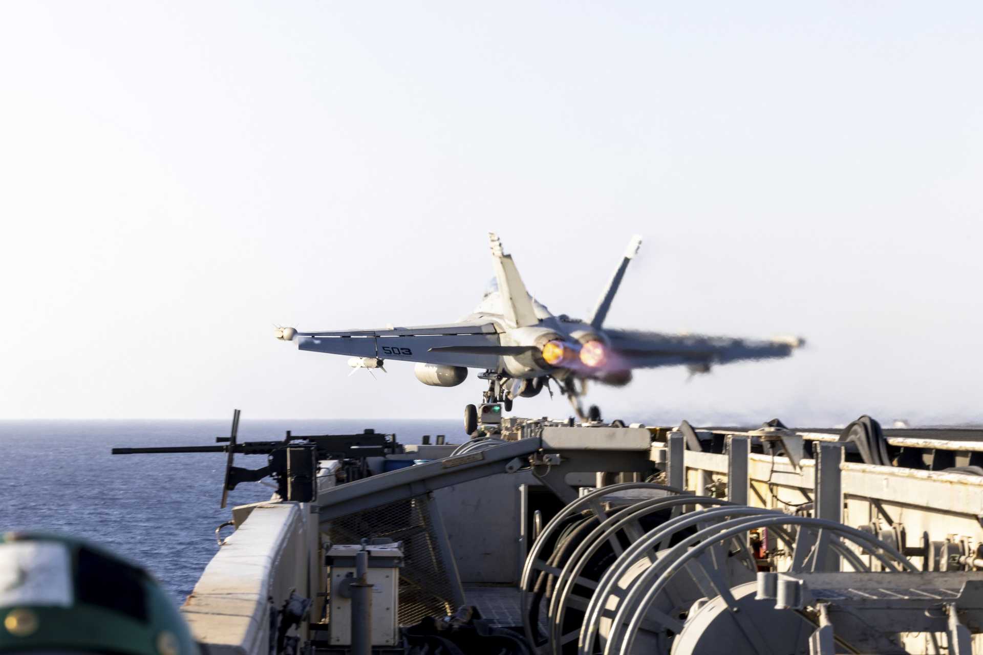Flash News: US Navy USS Truman Aircraft Carrier Conducts Flight Ops ...