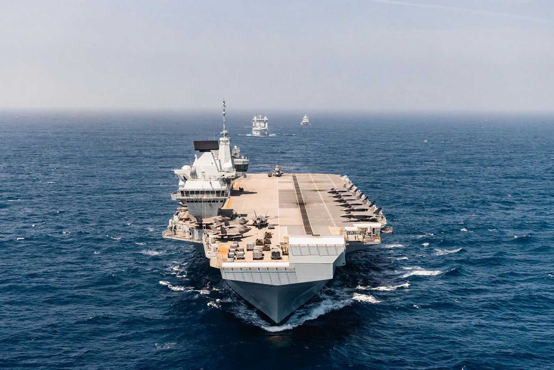 British Navy Carrier Strike Group with F-35Bs Fighter Jets Validates ...