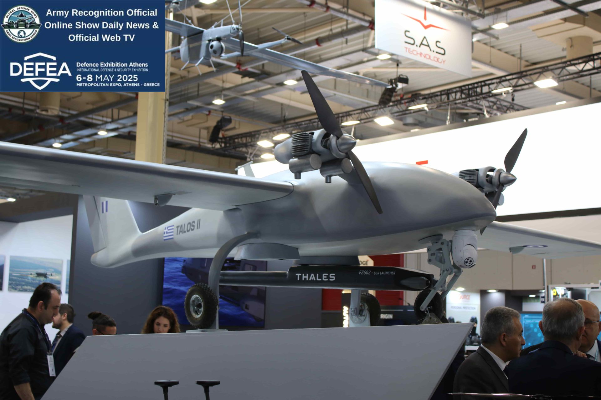 DEFEA 2025: Greek Company SAS Arms Talos II Drone with Laser-Guided 70mm Rockets